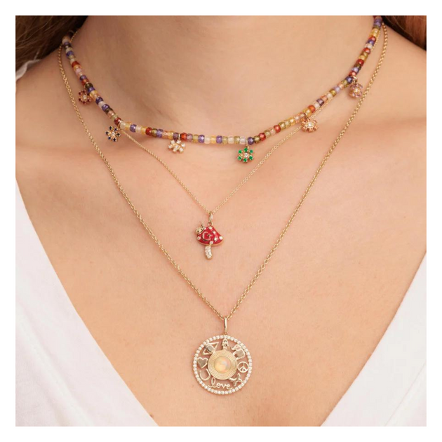 Open Icon Stone Pendent – Gretta & Co.